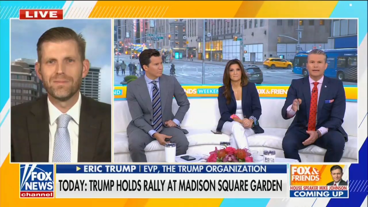 Erik Trump Lauds 'True Love' Vibes Coming From NYC Crowd