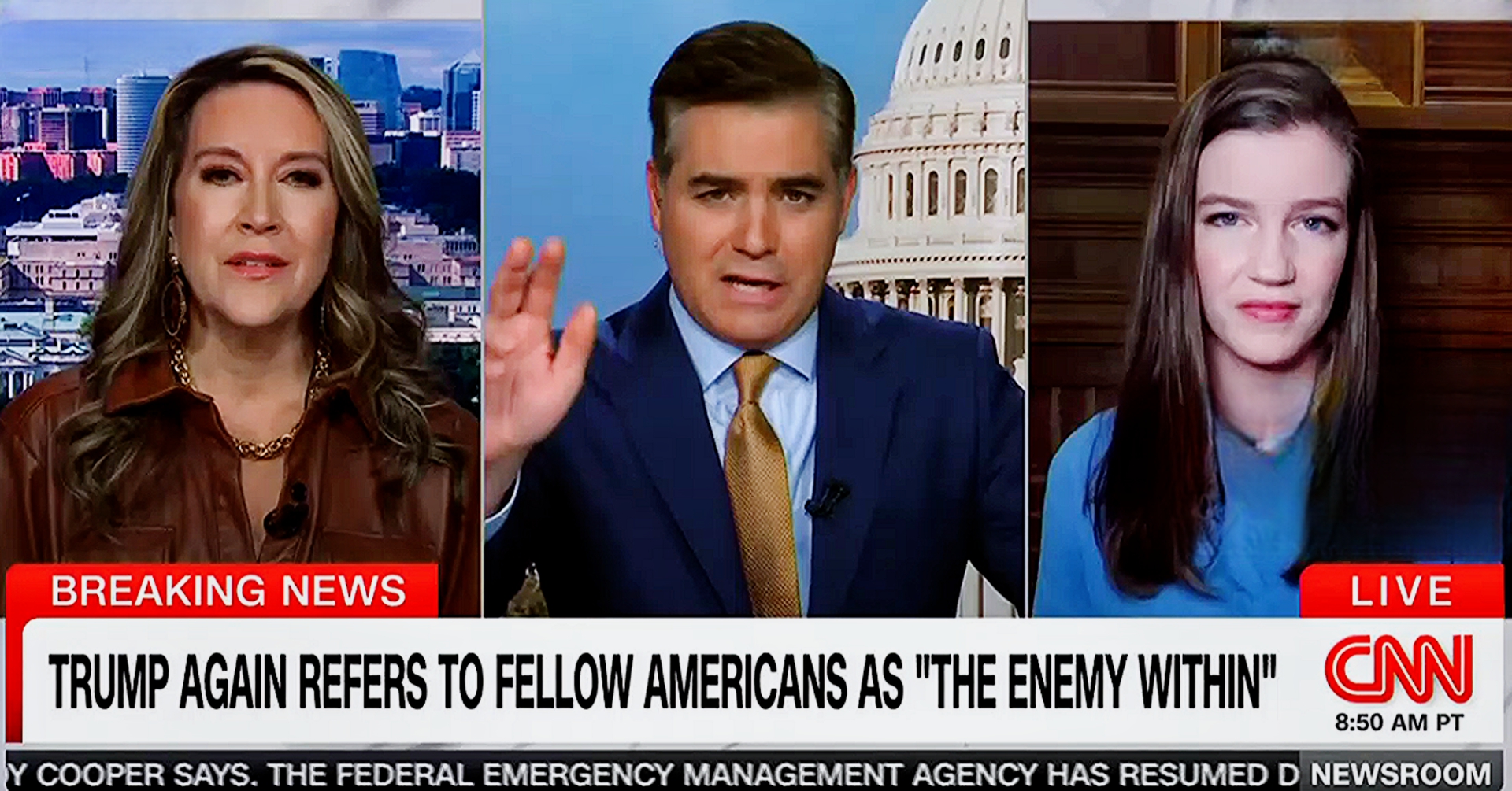 CNN Jim Acosta Cuts Off Pro-Trump Katie Frost Not Answering