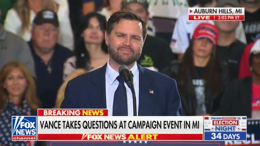 Vance Rally Crowd Boos Local Fox Reporter for Trump Question
