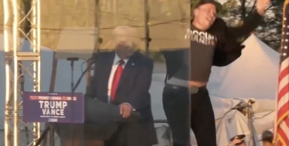 Elon Musk Mocked After Jumping During Trump Speech