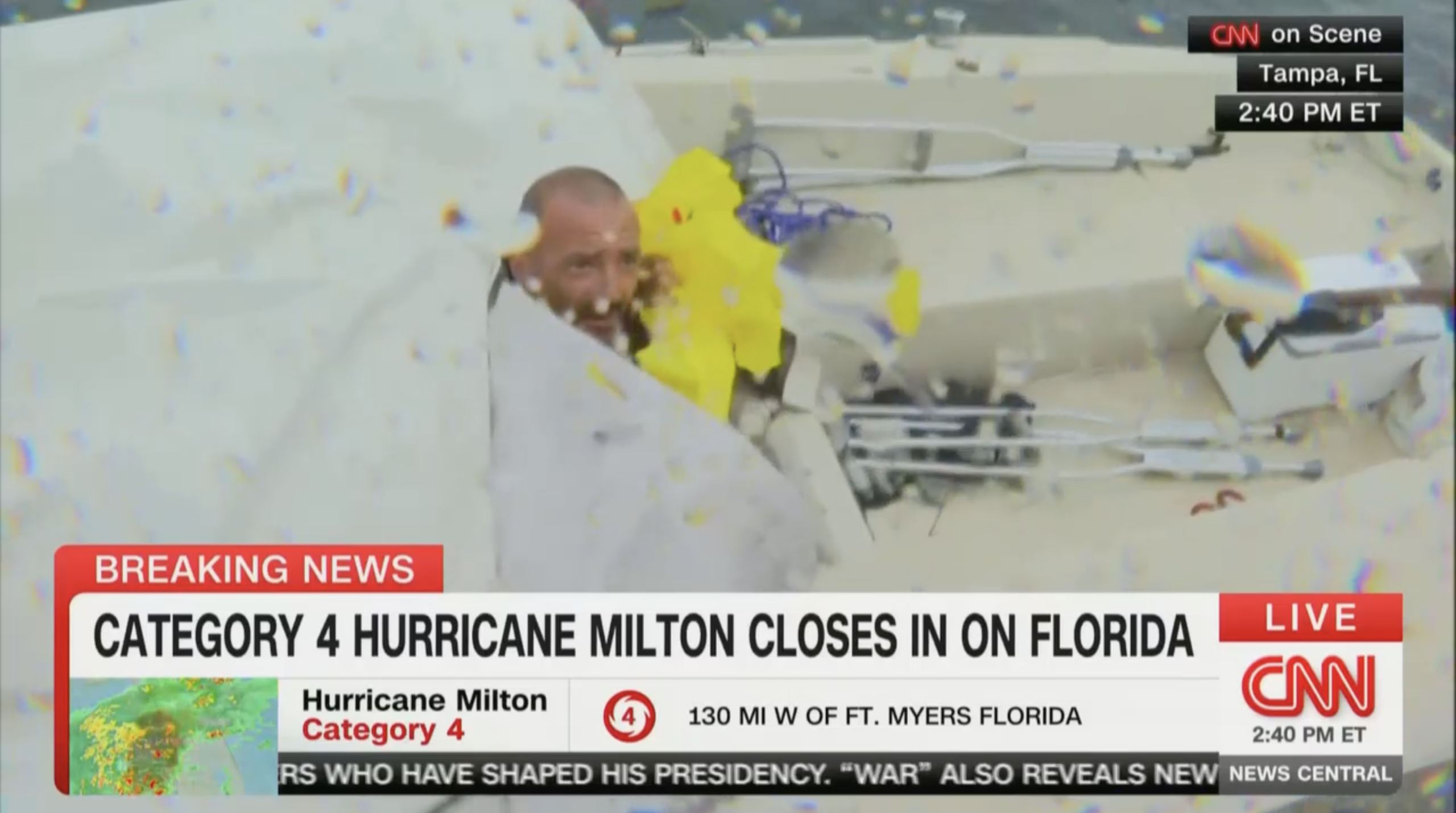 CNN Interviews Florida Man 'Lieutenant Dan' in Tampa