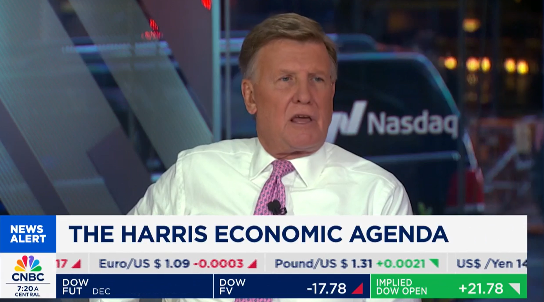 Joe Kernen Calls Out Trump, Invites Harris to Show Him Up