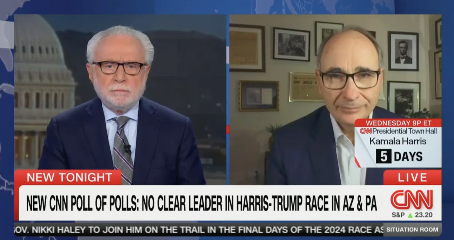 David Axelrod Scoffs at Wolf Blitzer on Who Will Win WH