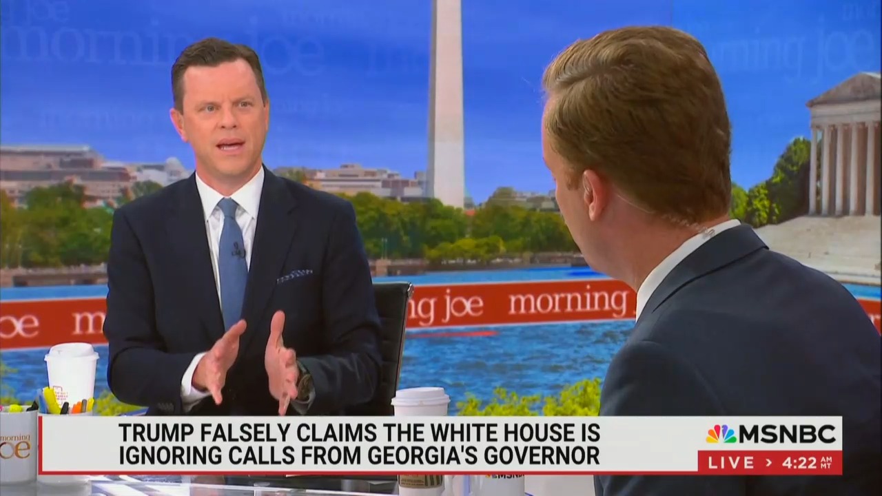 Morning Joe Crew Blasts Trump Falsely Claiming Biden Admin Ignoring ...