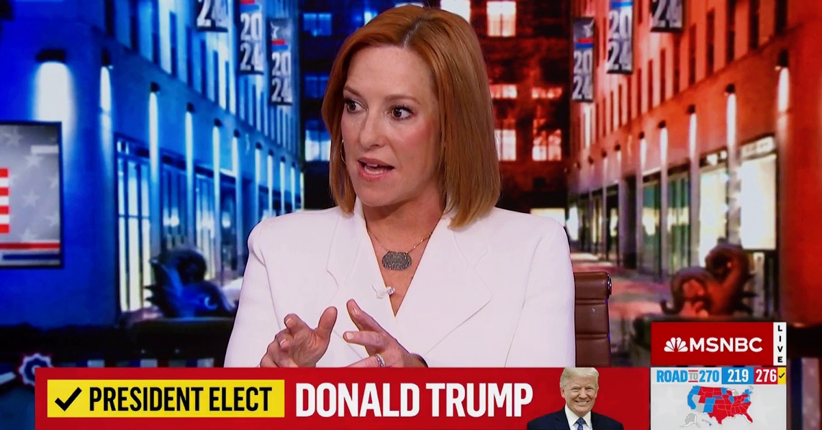 MSNBC Jen Psaki Declares Trump Win, Rips 'Convicted Felon'