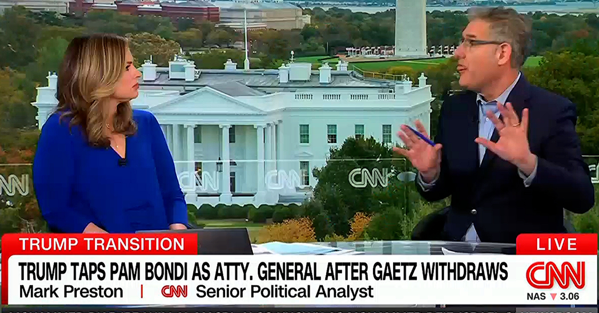'No!' CNN's Mark Preston: Trump Losing Gaetz Nom No Big Loss