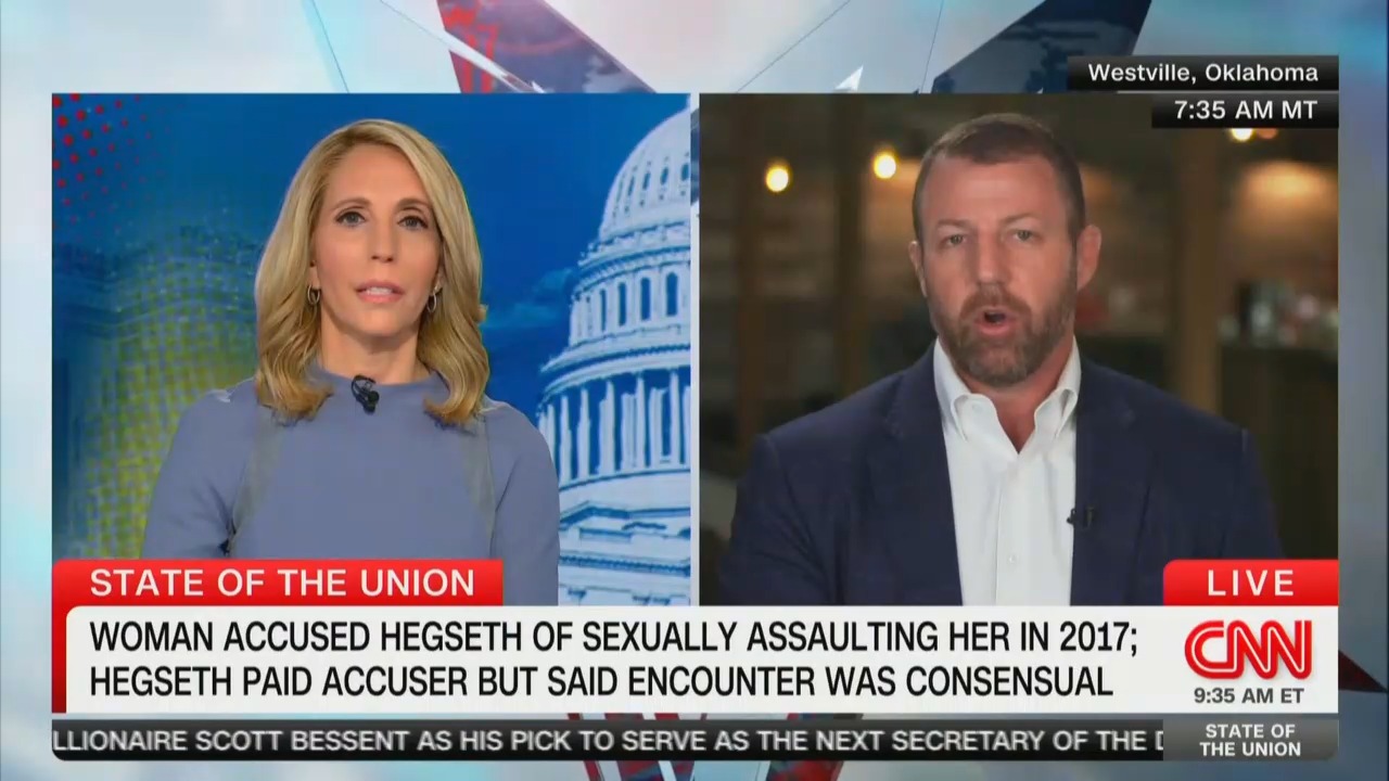 Markwayne Mullin Declares Pete Hegseth Was 'Falsely Accused'