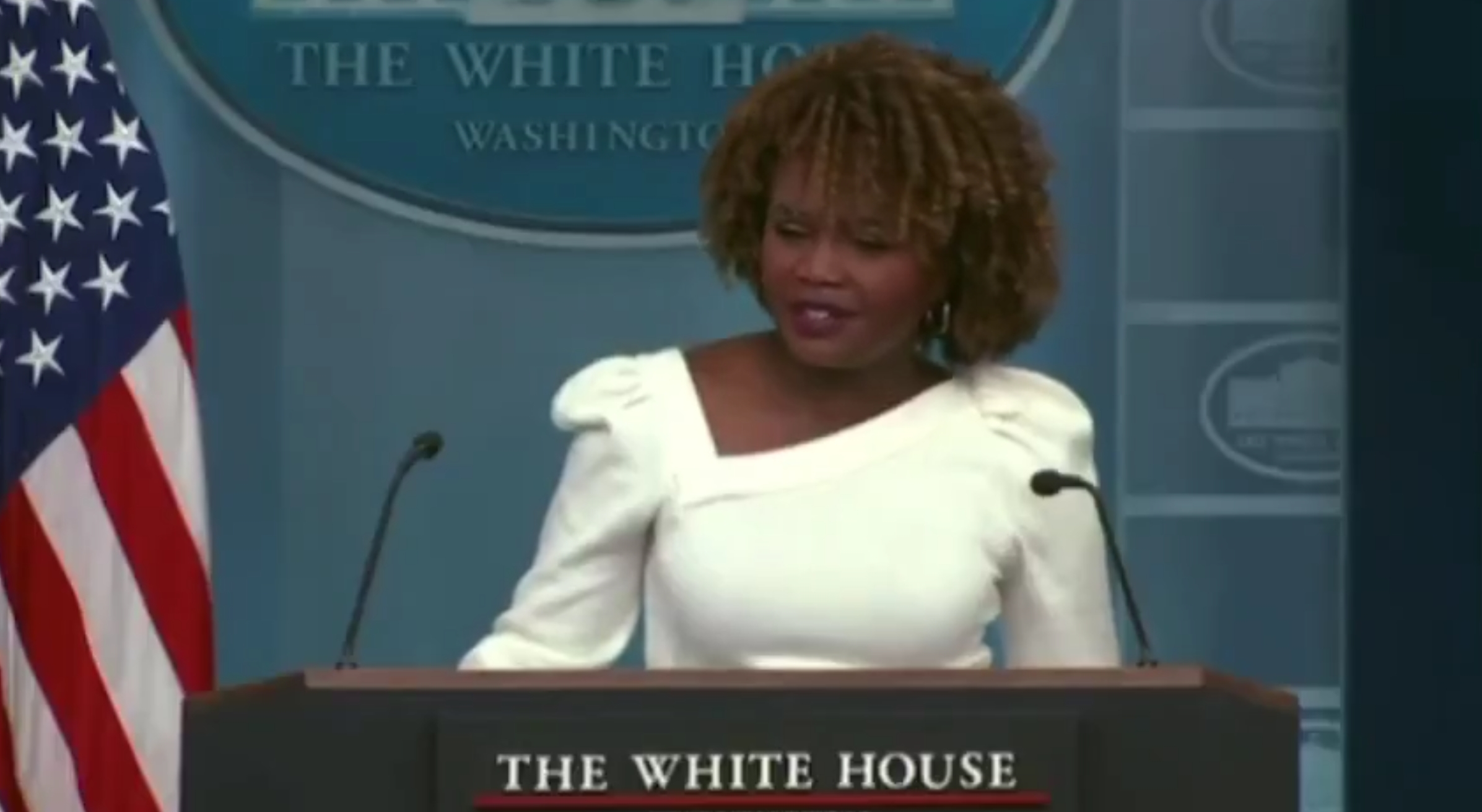 Karine Jean-Pierre Baffled By Peter Doocy's Question