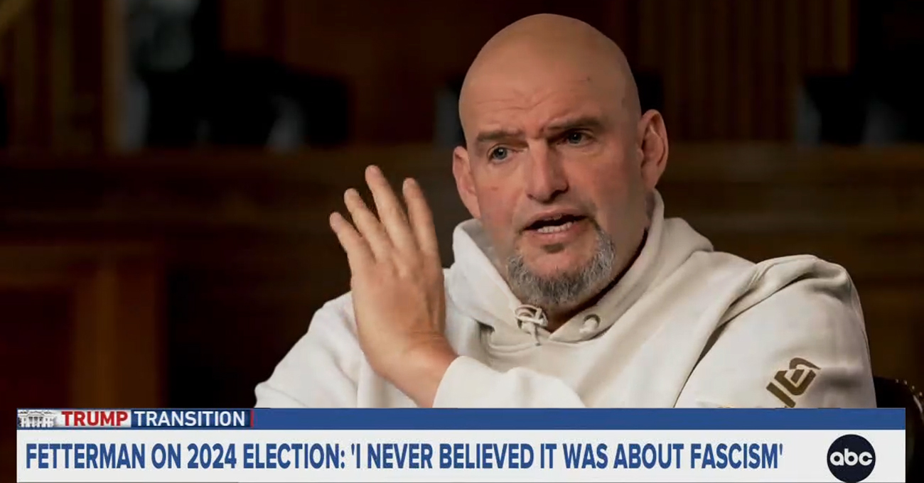 John Fetterman: Never Believed Trump v Harris Was About Fascism