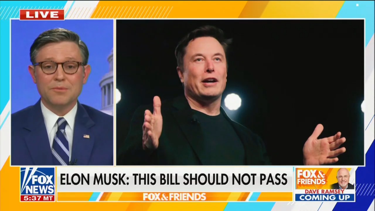 Steve Doocy to Mike Johnson About Elon Musk Bill Critique