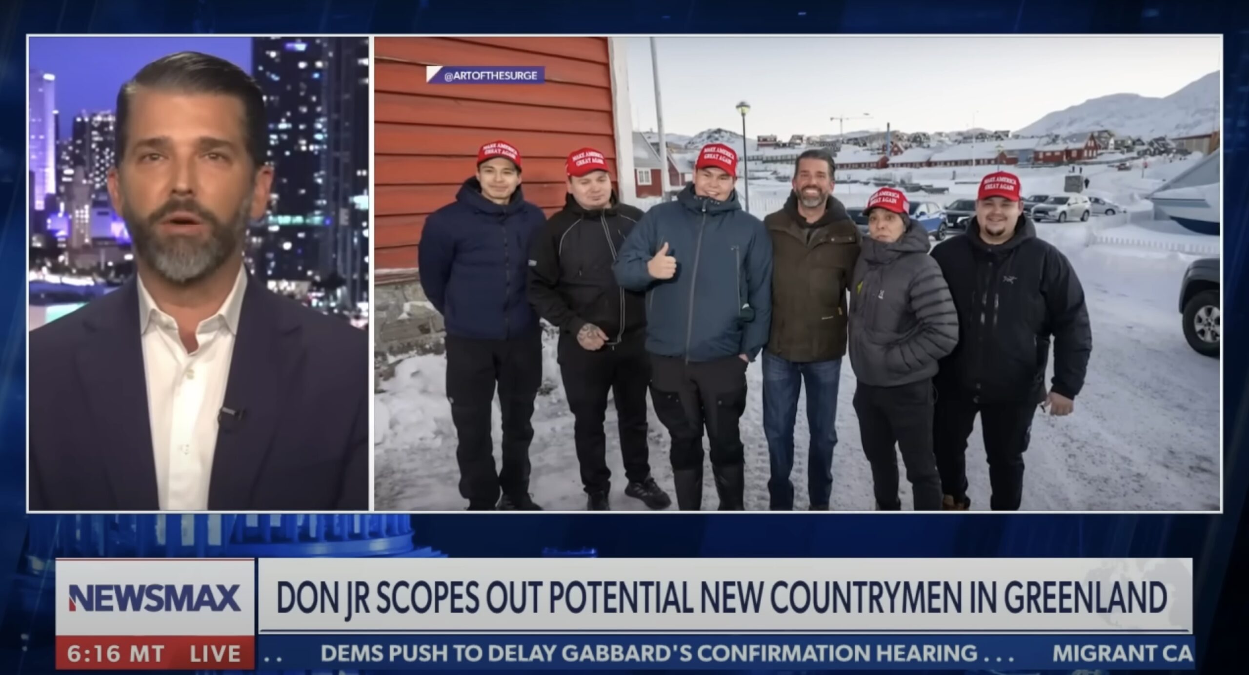 Donald Trump Jr. Says Greenland ‘100%’ Interested in Being ‘Liberated ...
