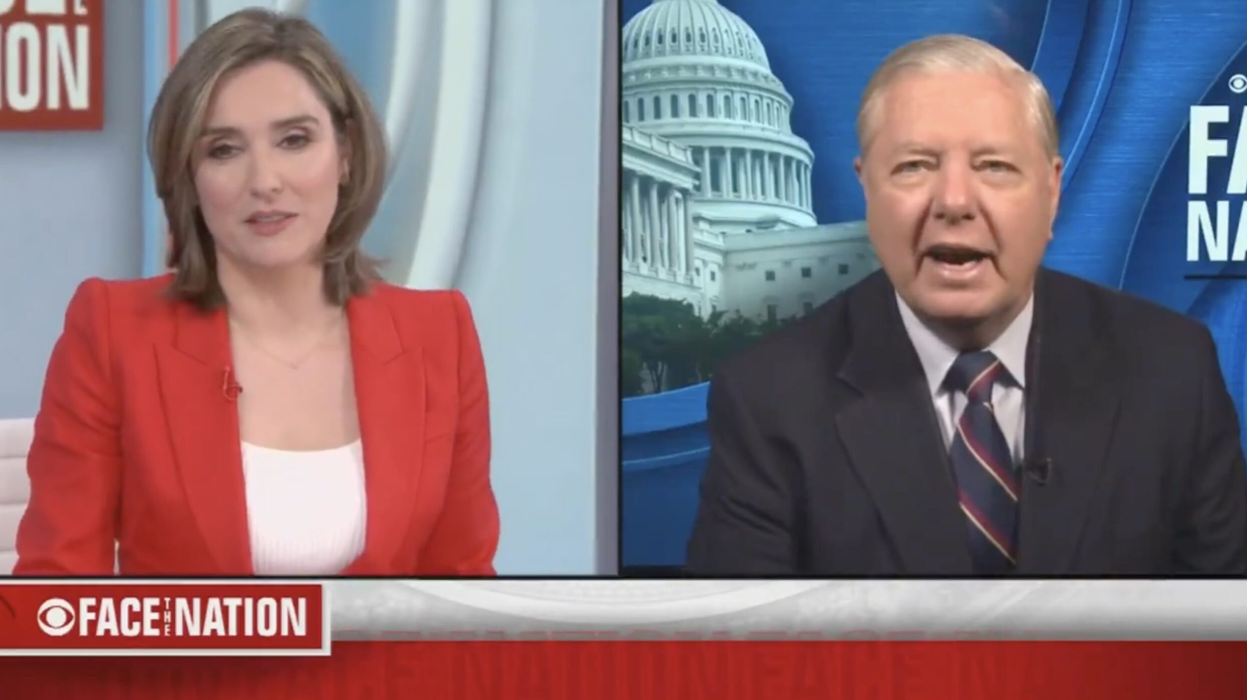 Lindsey Graham Snaps at CBS' Margaret Brennan About Trump