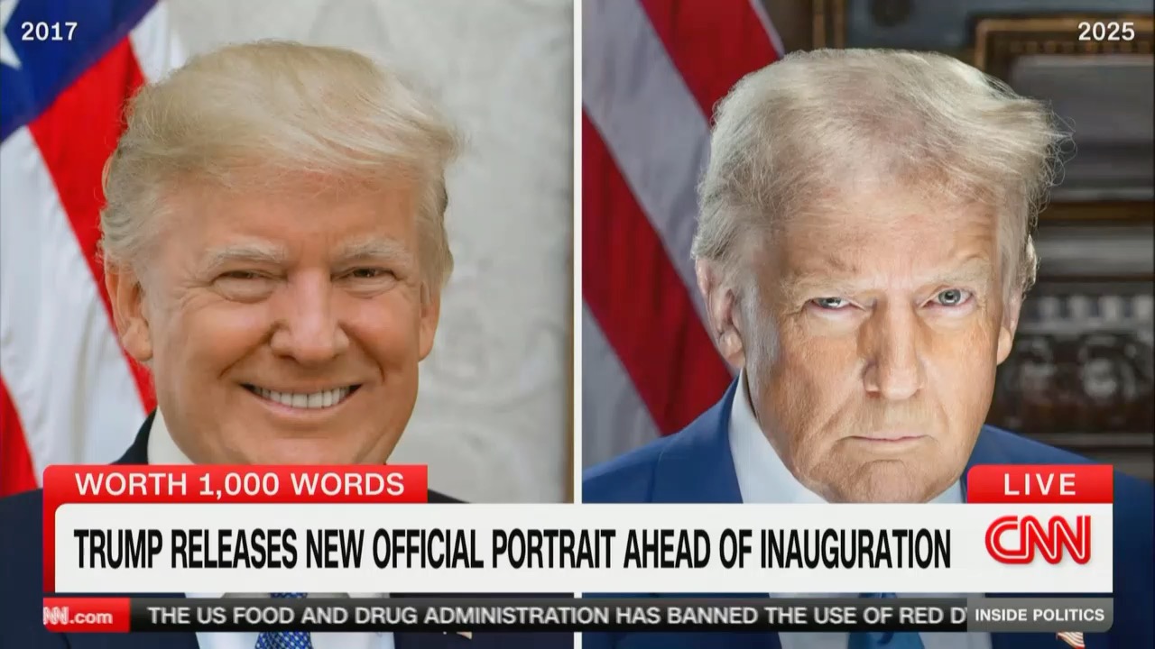 CNN Compares New Trump Official Photo to Mugshot