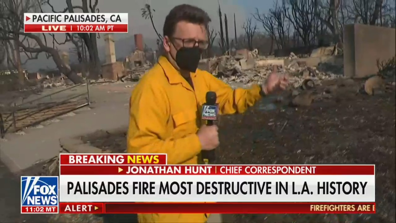 Fox's Jonathan Hunt Compares LA to Bombed-Out Cities