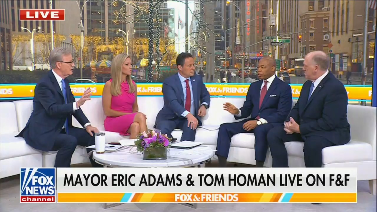 Steve Doocy and Brian Kilmeade Grill Eric Adams on Fox News