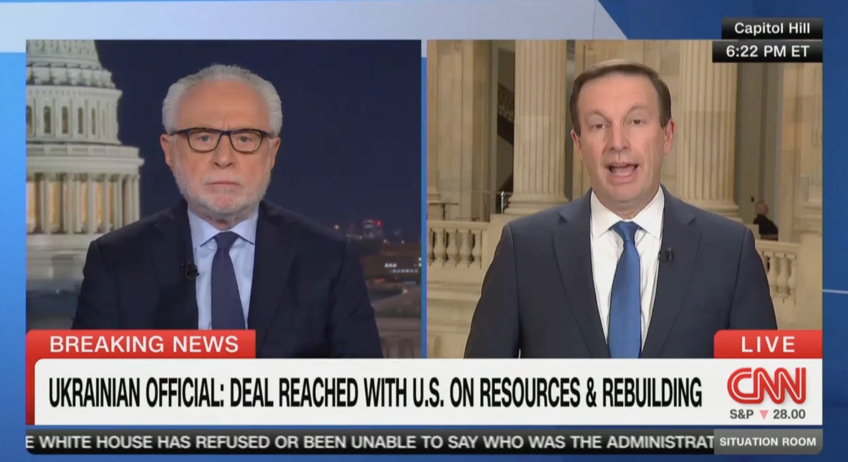 Chris Murphy Rip CNN's Reporting to Wolf Blitzer