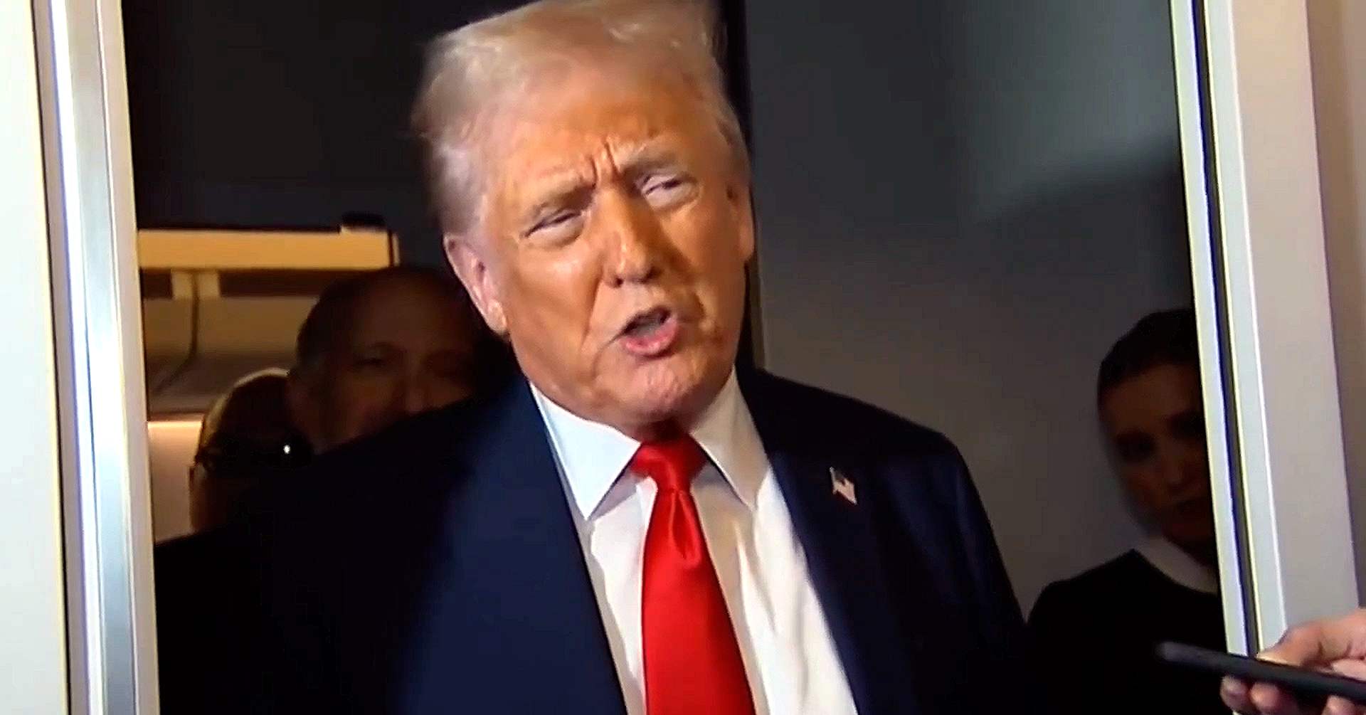 Trump Confronted on Air Force One About Seeking 3rd Term
