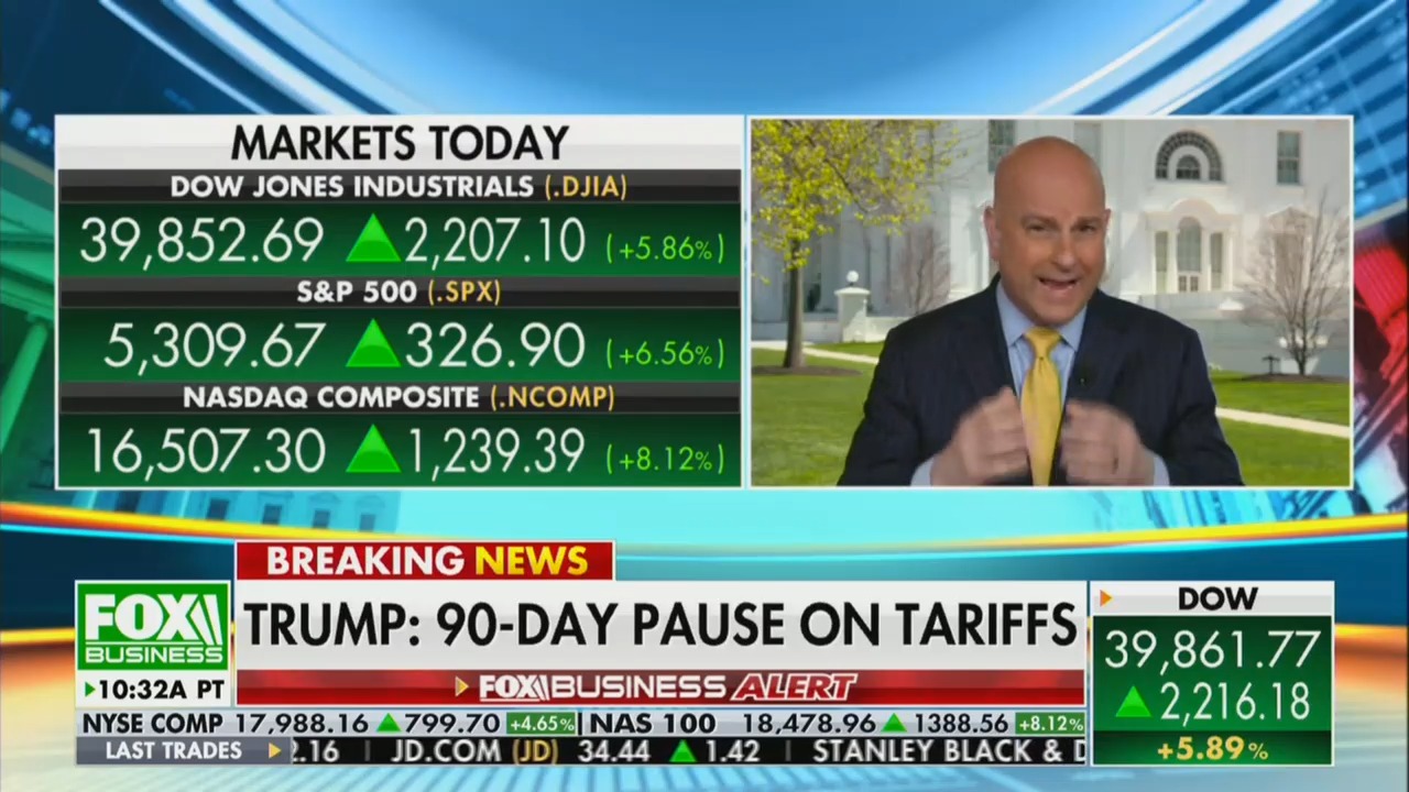 Edward Lawrence: I Broke Tariff Pause News to WH Staffers