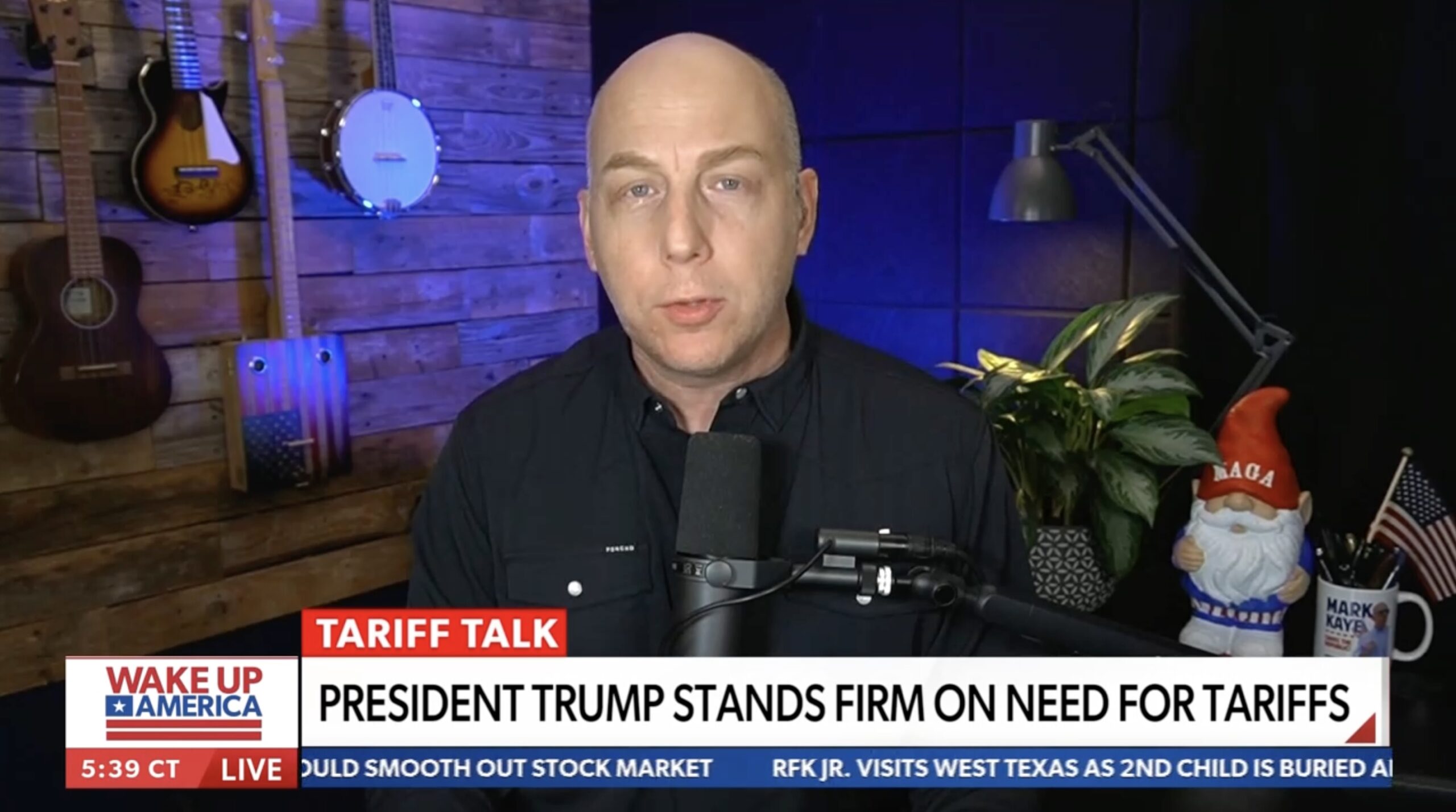 Mark Kaye Gives Defense of Trump Golfing as Markets Tumble
