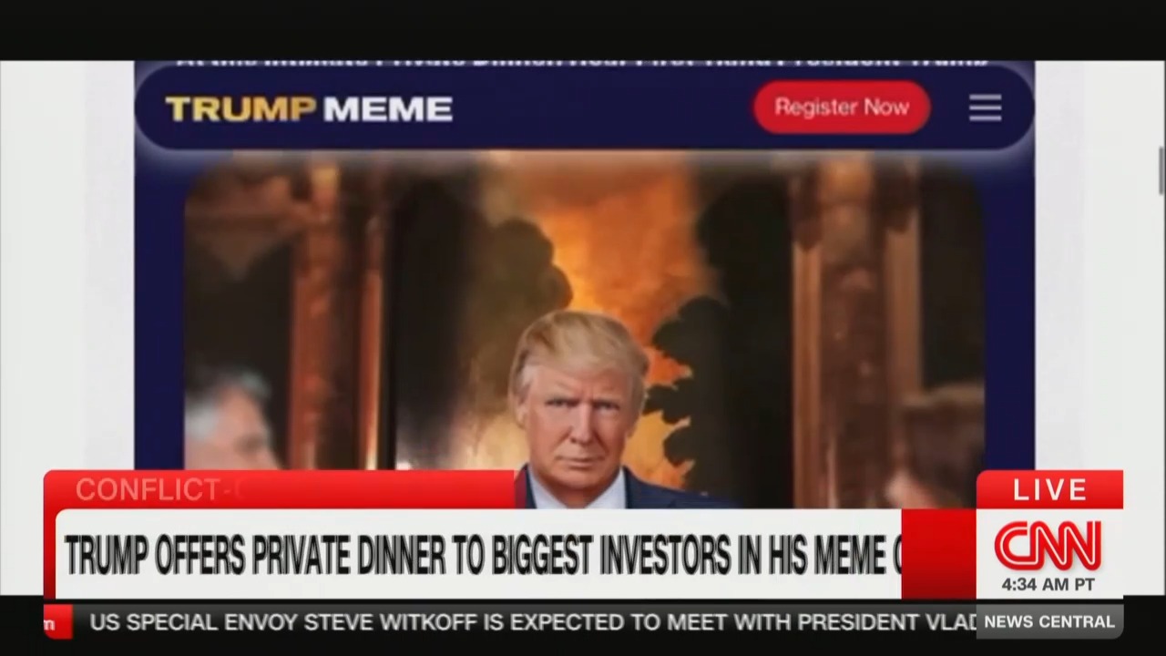 Trump Meme Coin Dinner 'Cries Out' for Investigation: Dem