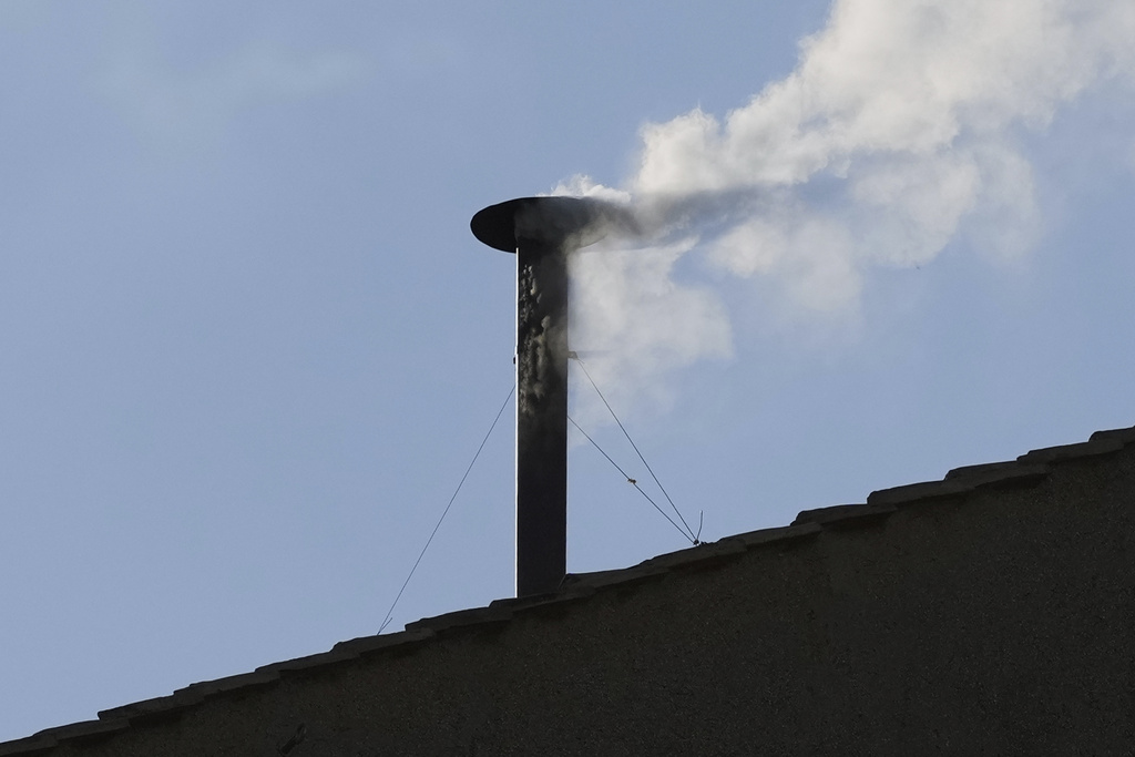 White Smoke Rises Over Vatican as New Pope Is Chosen
