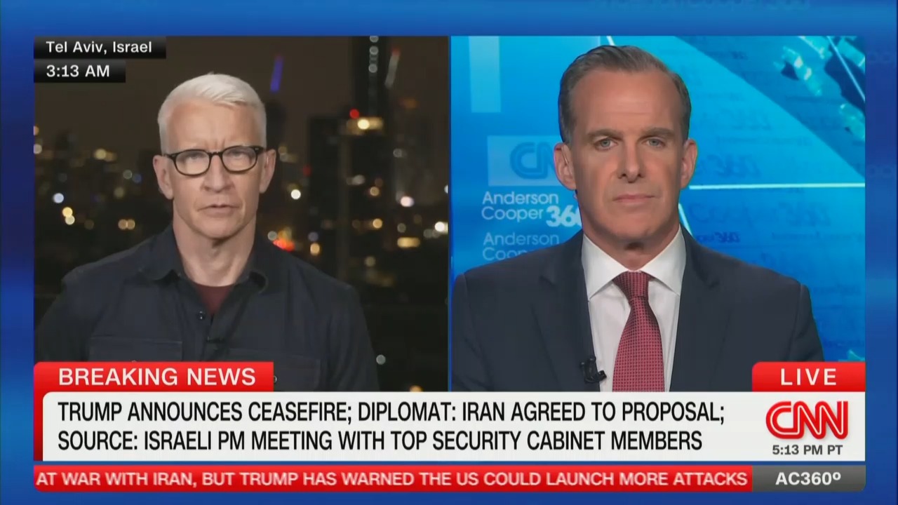 CNN's Brett McGurk Praises Trump for Iran Ceasefire Deal