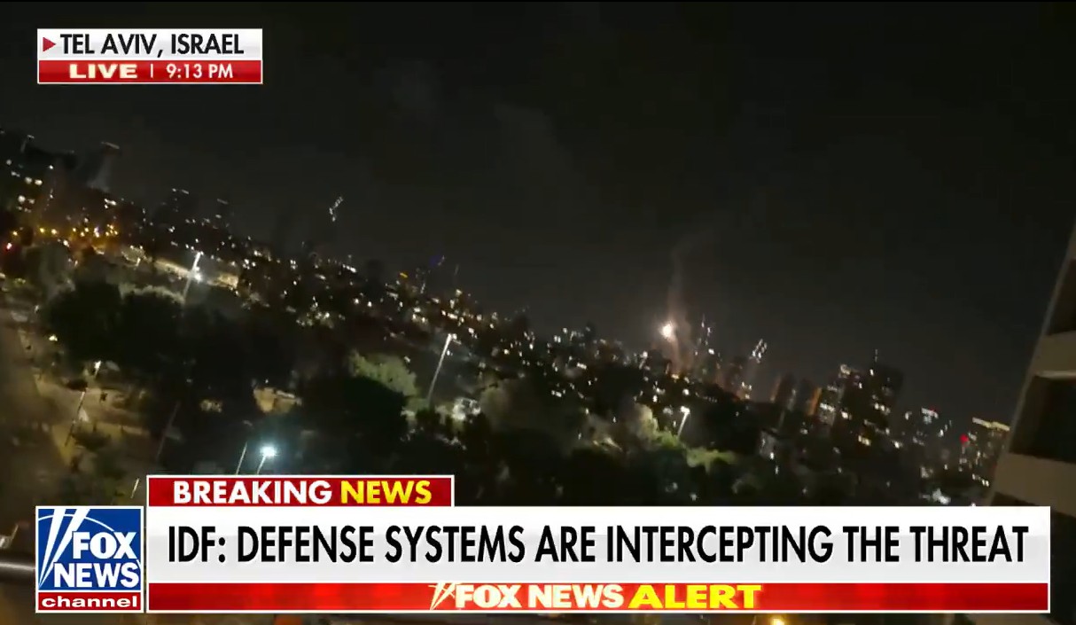 WATCH: Fox Crew Runs As Iranian Missile Hits Tel Aviv