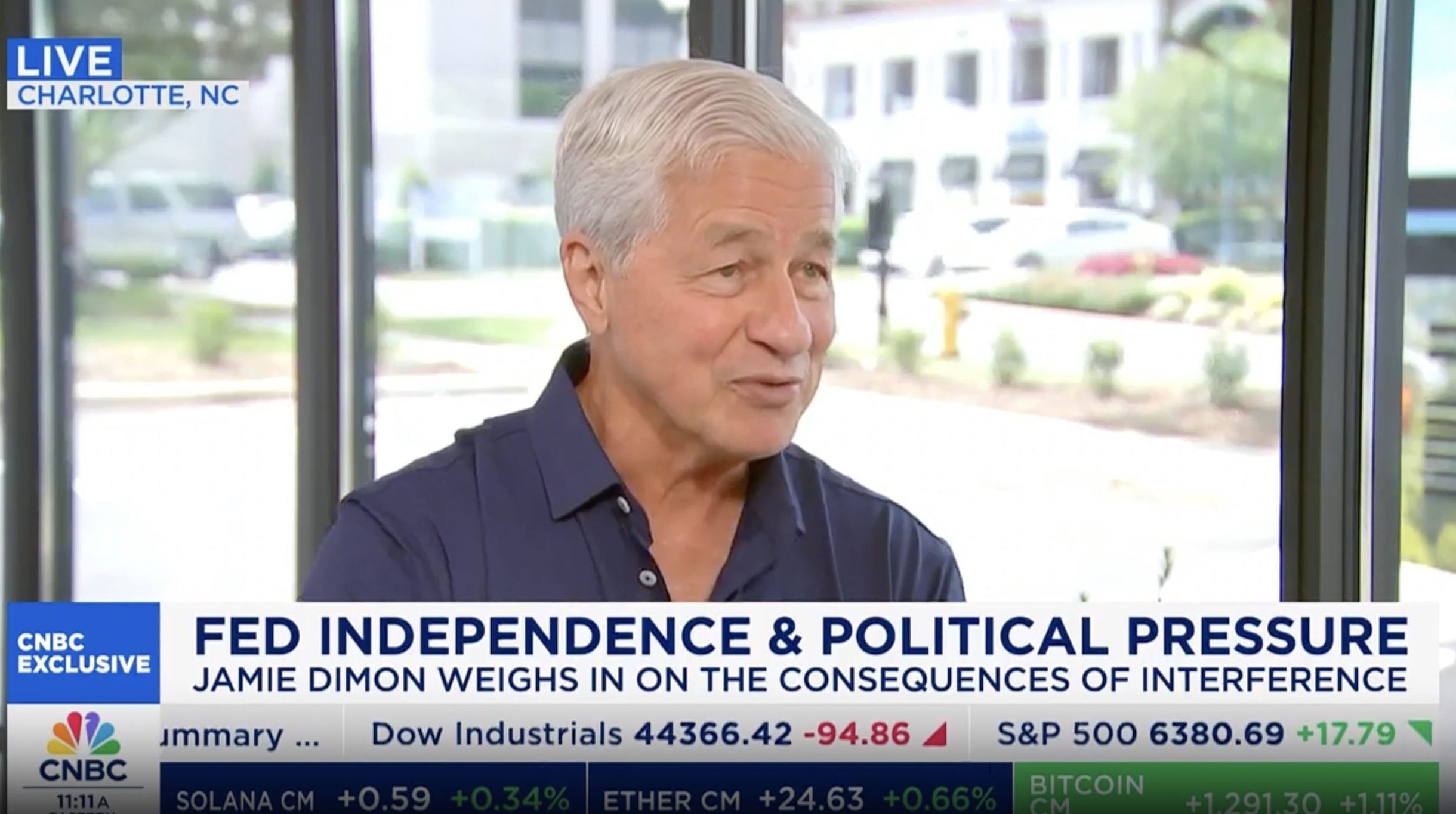 VIDEO: Jamie Dimon Praises Trump Tariffs in CNBC Interview