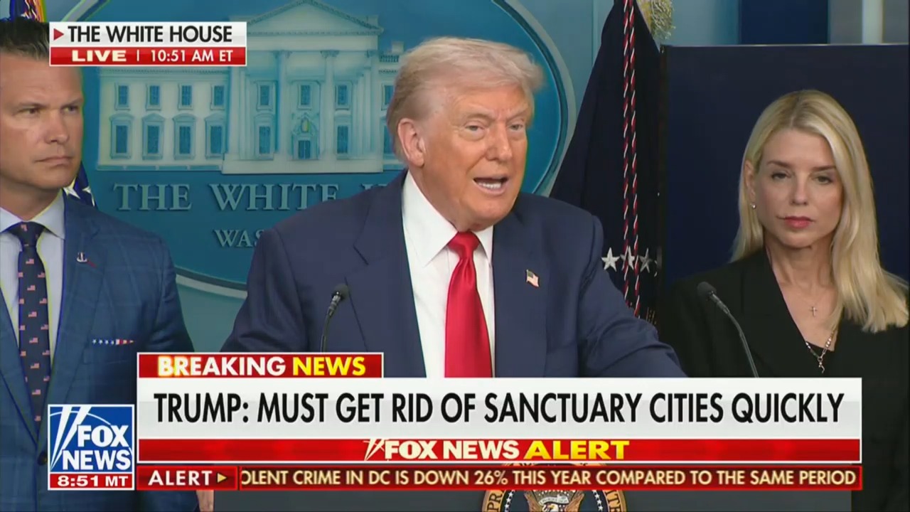 Trump Goes Off Script in Attack on Dems During DC Briefing