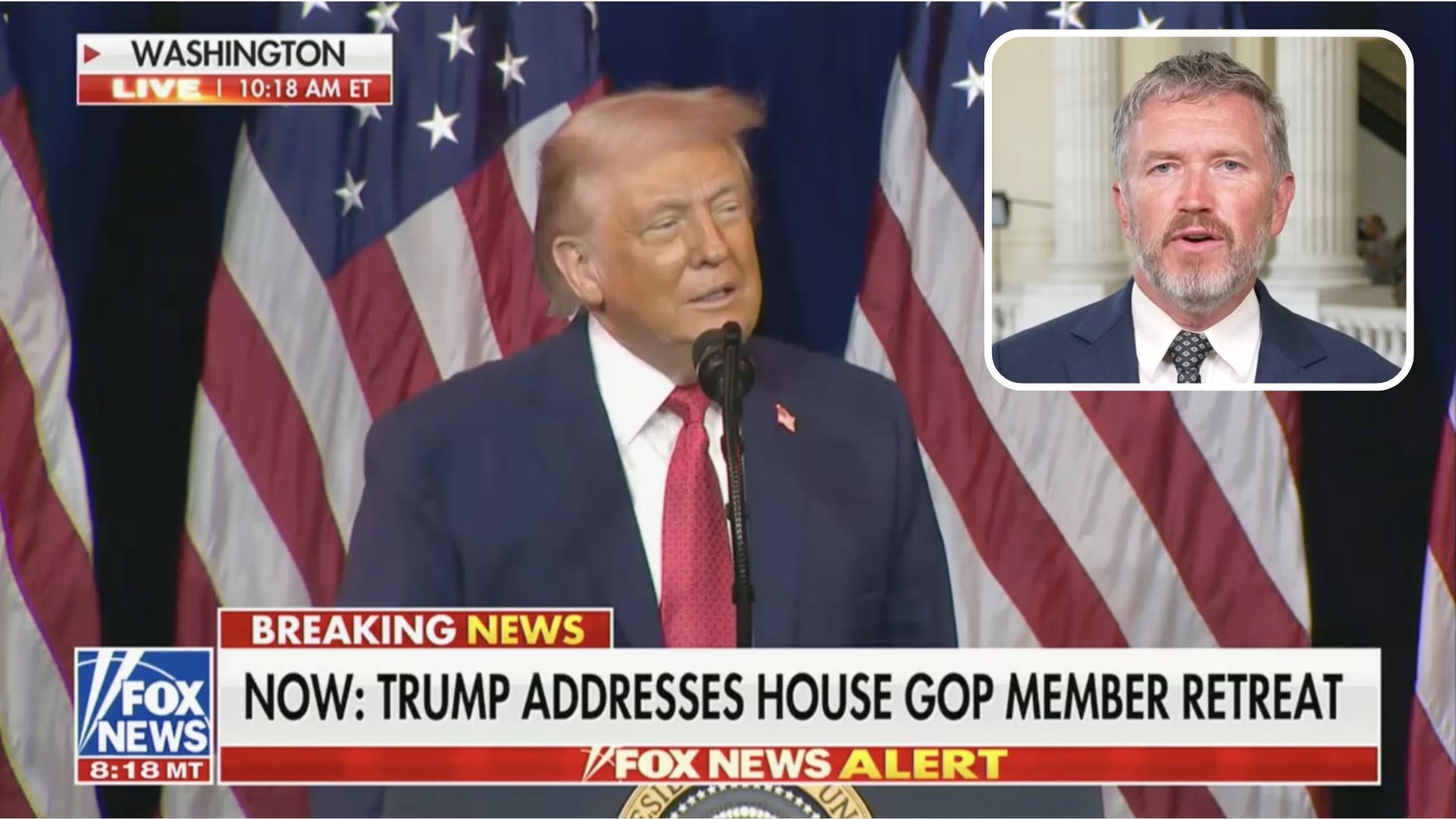 Trump Tells House GOP Thomas Massie Has a 'Sickness'