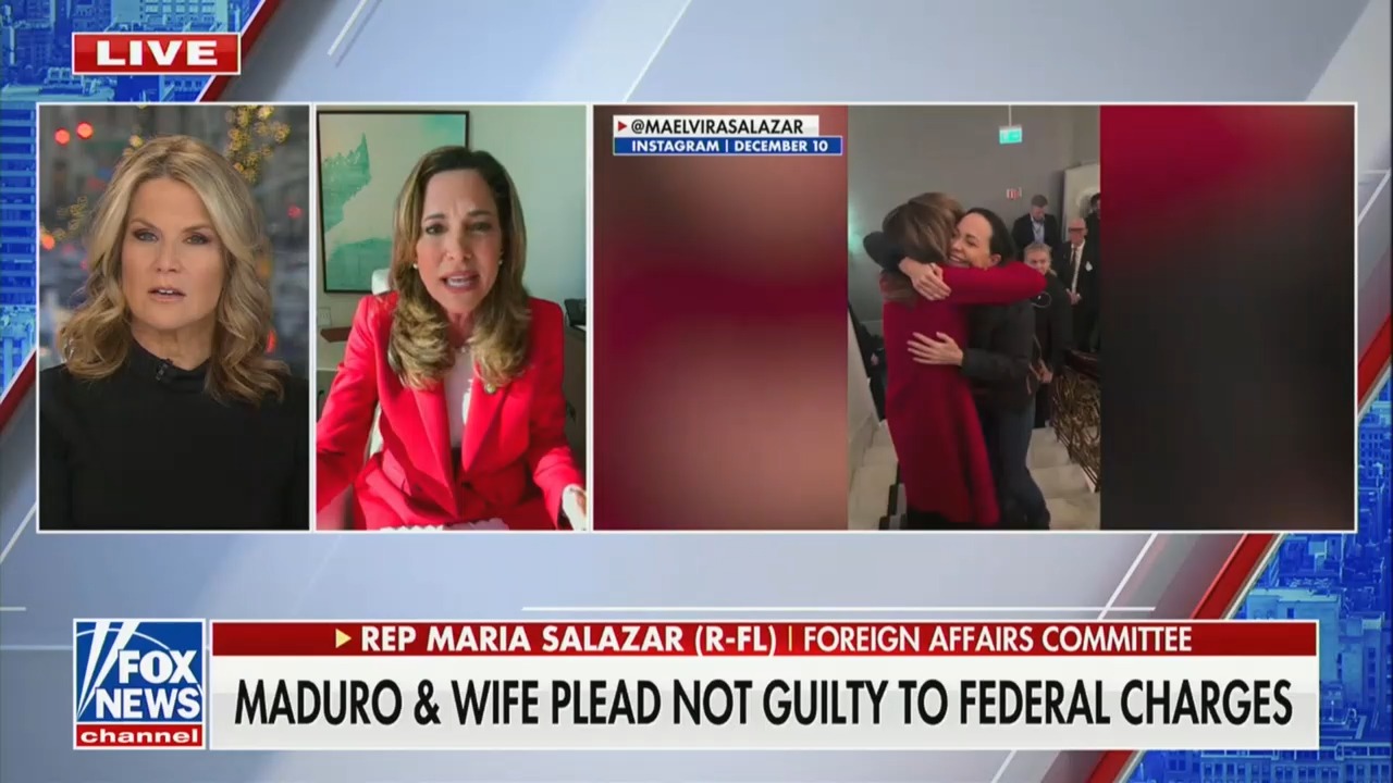 Maria Salazar Breaks With Trump Machado Leading Venezuela