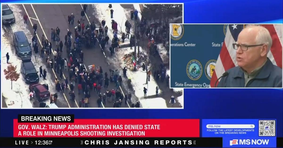 Tim Walz Denounces 'Judge, Jury,' 'Executioner' Kristi Noem