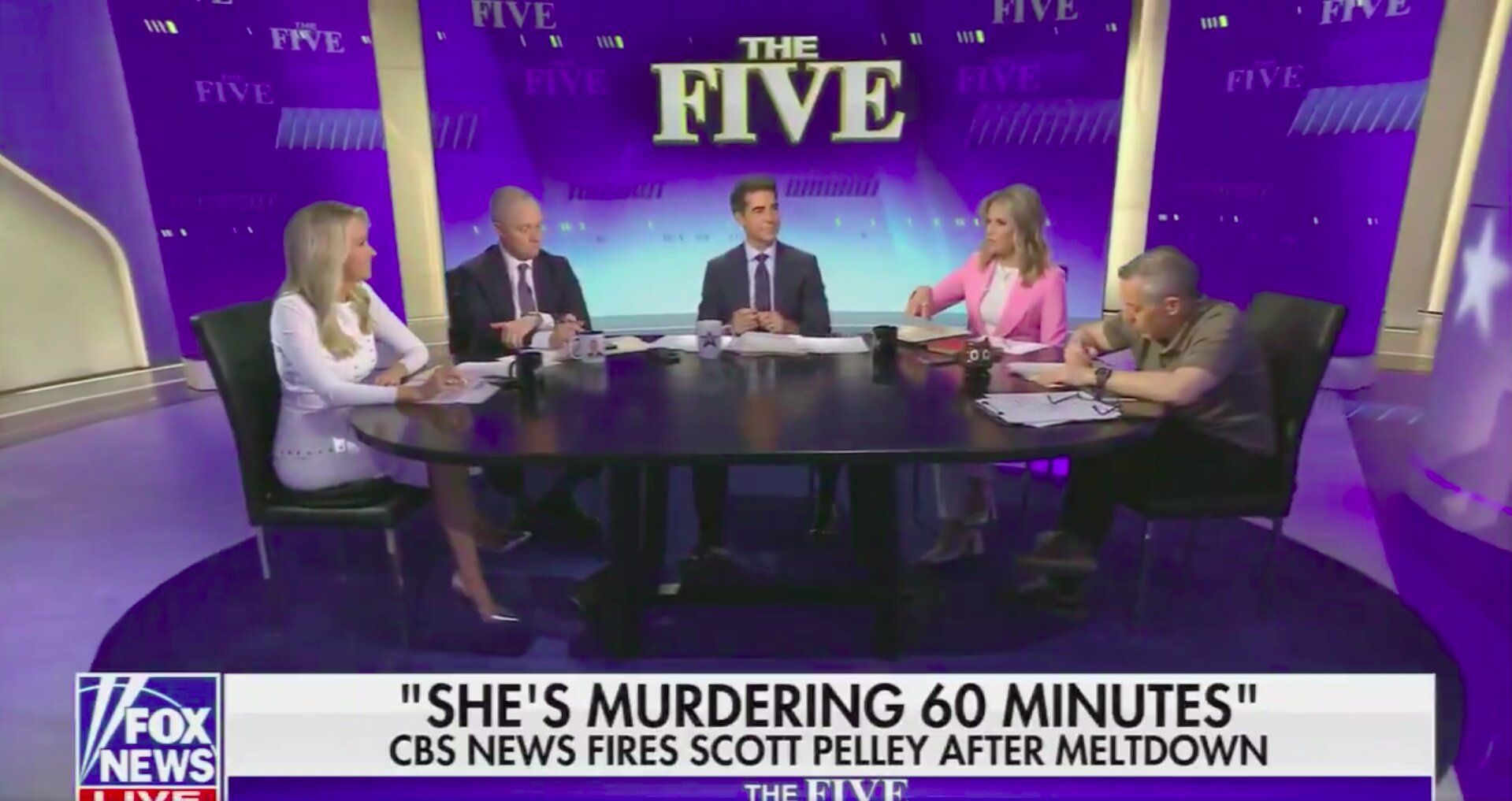 The Five Cheers ‘Pompous’ Scott Pelley’s Firing