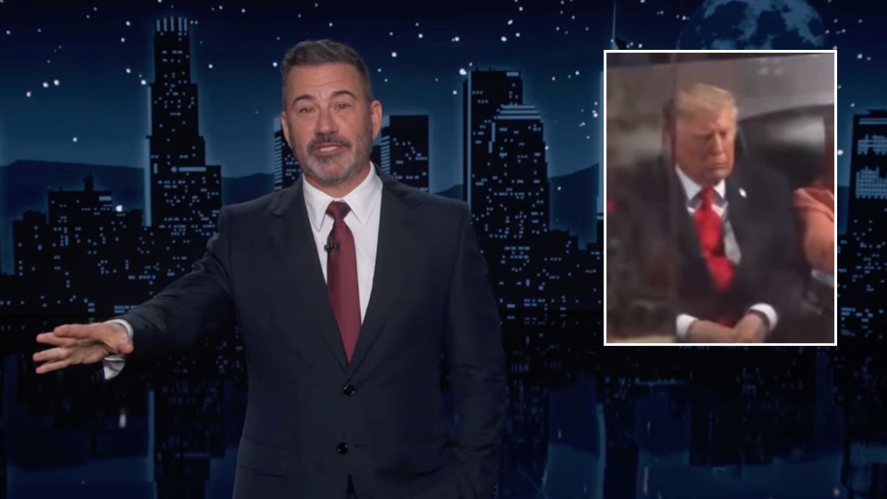 Jimmy Kimmel Roasts Trump's Apparent Nap at NBA Finals