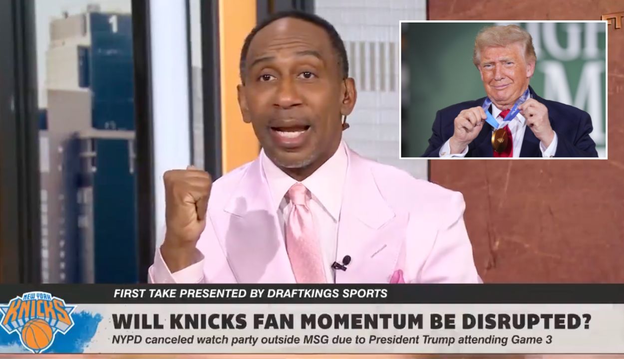 Stephen A. Smith Rips 'Ridiculous' Trump Hitting Knicks Game